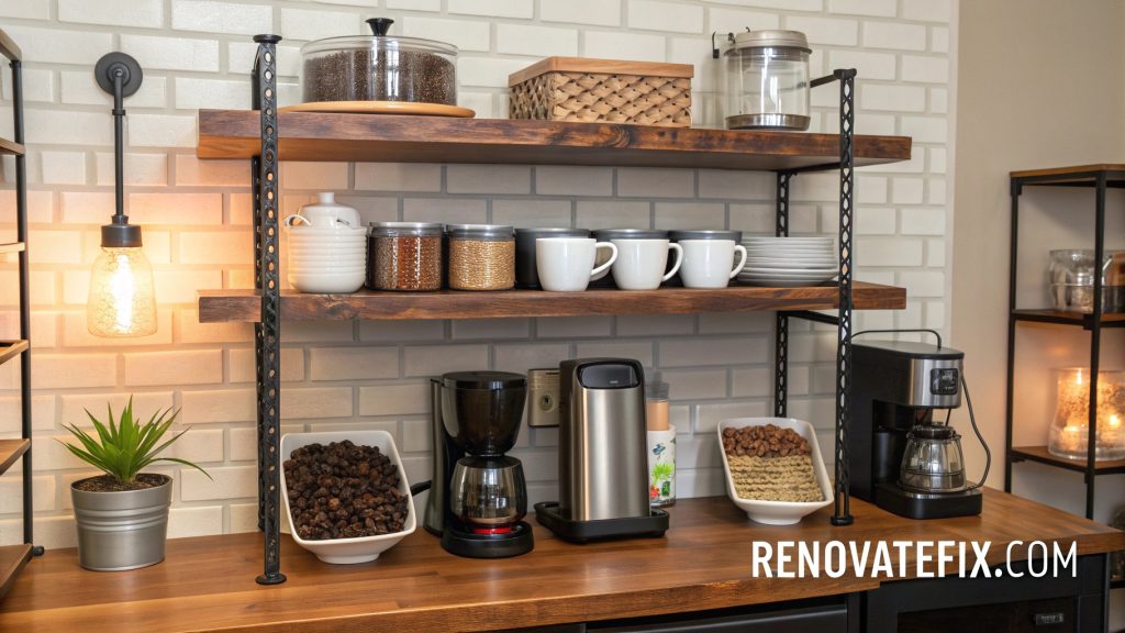 20 Amazing DIY Home Coffee Bar Ideas - Modern Mama